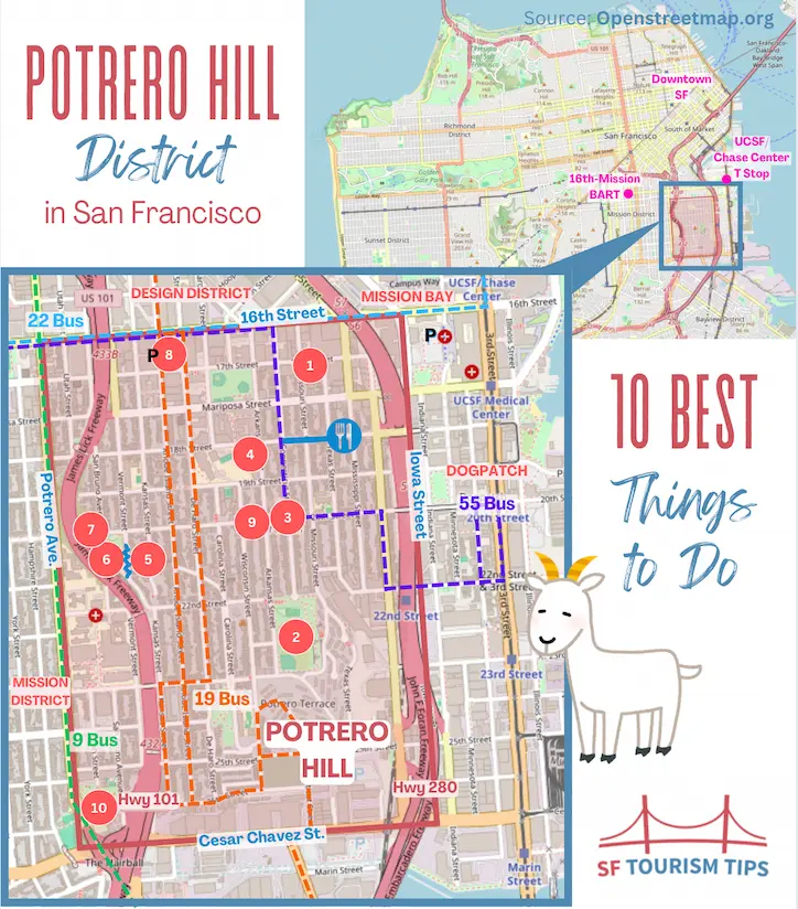 Potrero Hill Neighborhood Map Neighborhood Maps Of San Francisco GIS